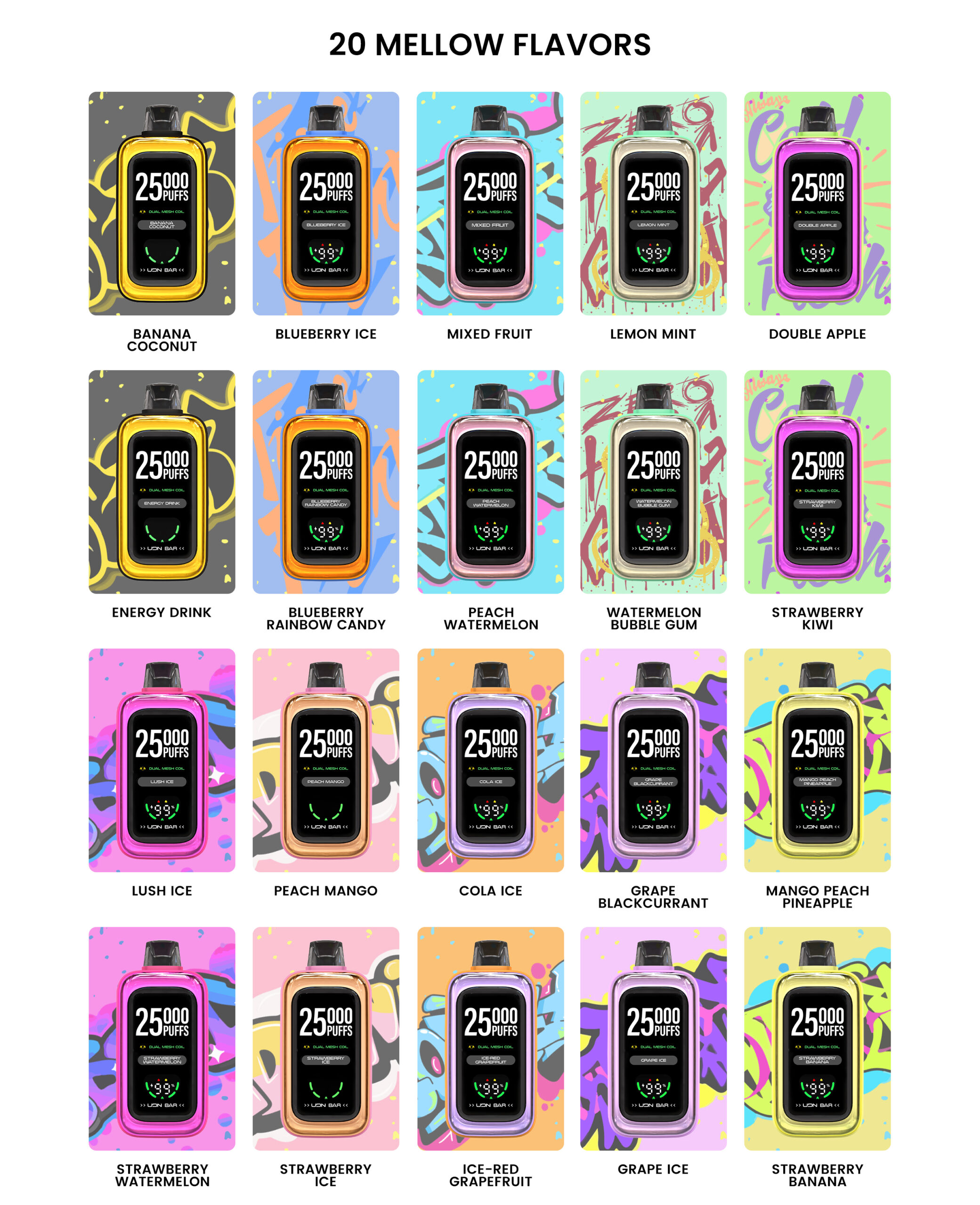 UDNBAR-25000 Puffs Disposable Vapes|UDN